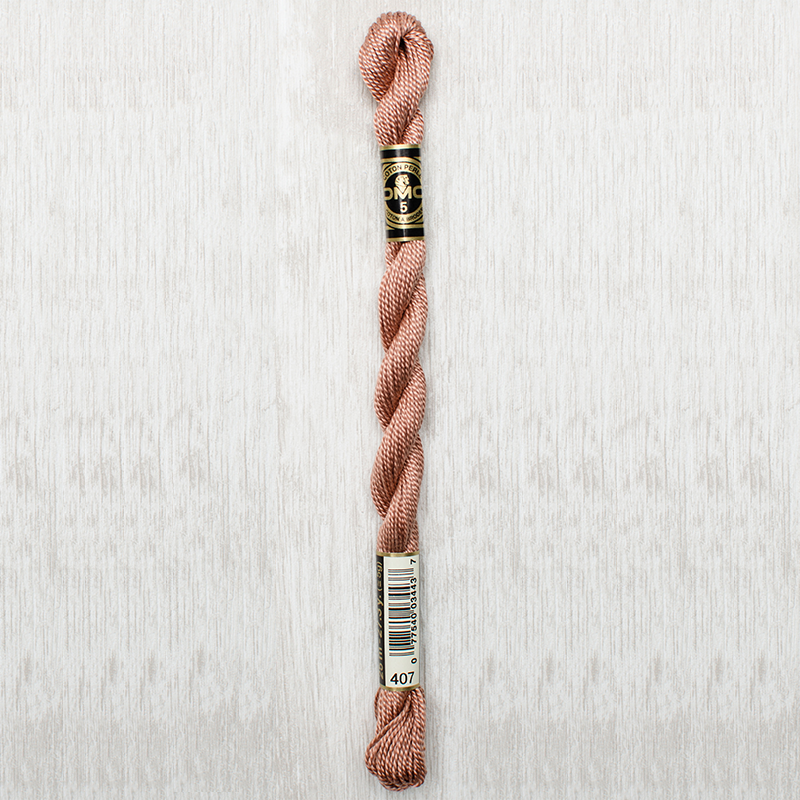 DMC Perle #5 0407 Dark Desert Sand | theembroideryden.com.au